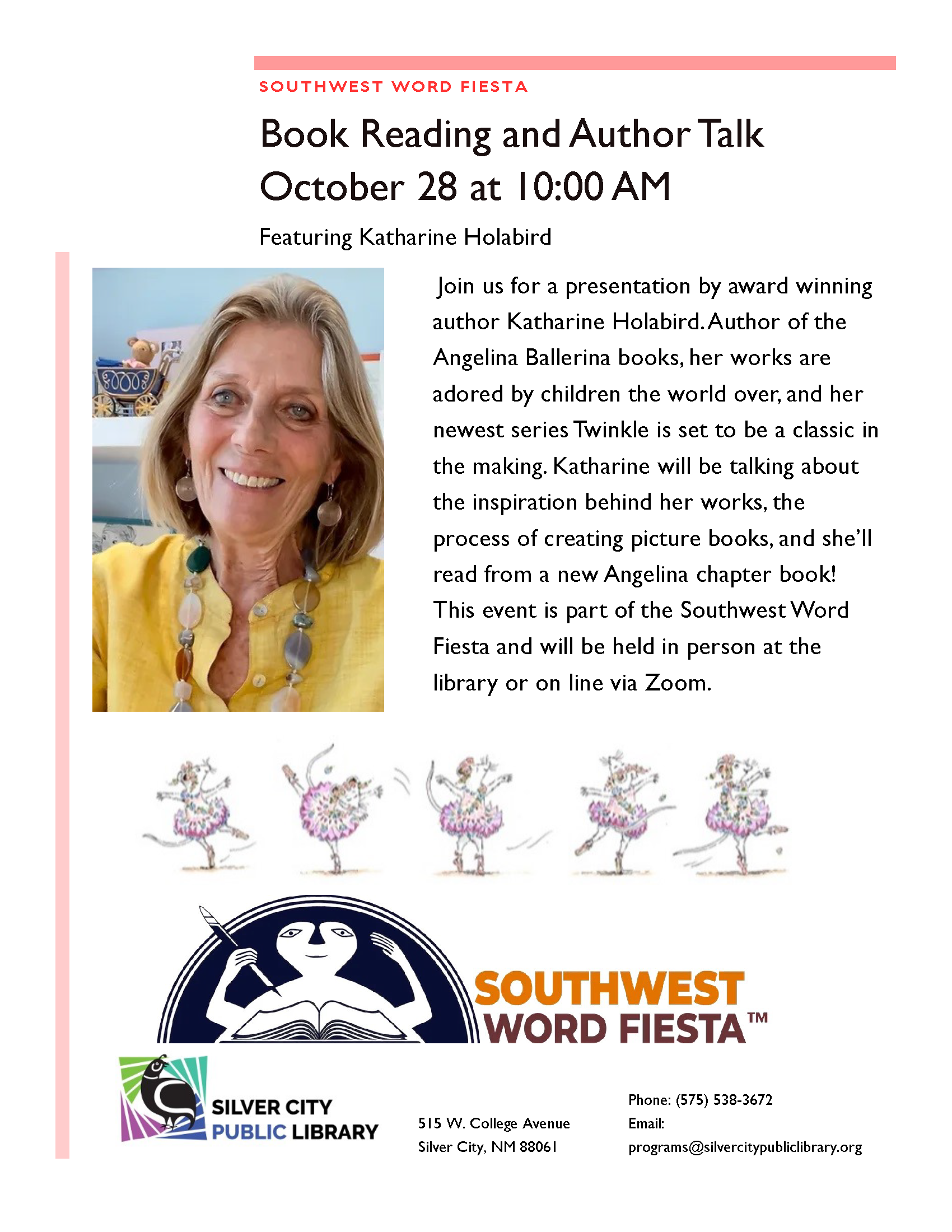 Southwest Word Fiesta Book Reading and Author Talk at the Silver City ...
